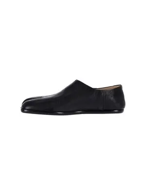 MAISON MARGIELA Suede Slip-on Tabi Low Shoes - Black