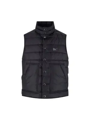 Dolce & Gabbana Padded Logo Gilet - Black