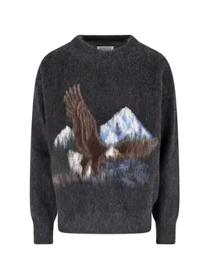 MAISON MARGIELA Sweater "eagle - Gray