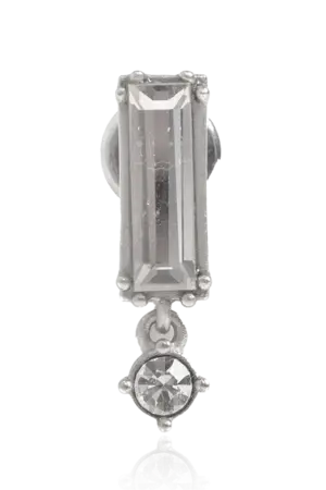 JIL SANDER Earrings With A Shimmering Crystal