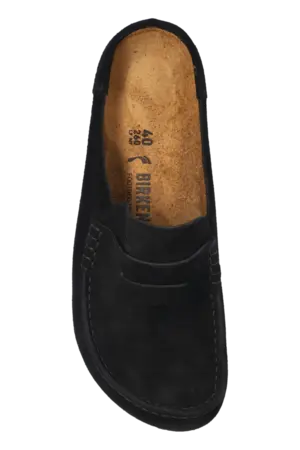 BIRKENSTOCK Naples Wrapped" Suede Mule Loafers - Black