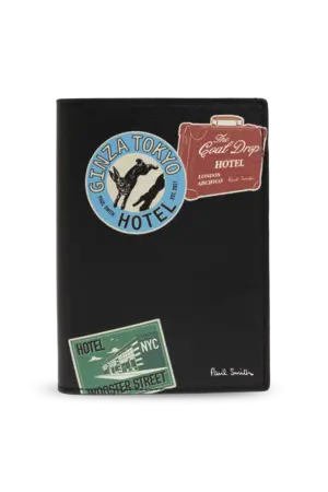 Paul Smith Leather Passport Case - Black