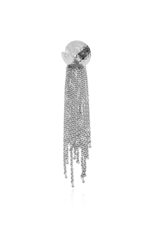 LEMAIRE Brass Earring With Tassels - Silver