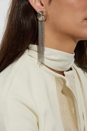 LEMAIRE Brass Earring With Tassels