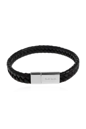 Paul Smith Leather Bracelet - Black
