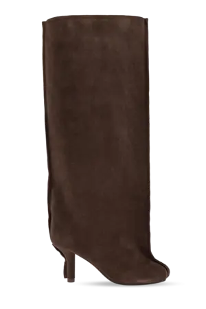 MAISON MARGIELA Suede Heeled Boots - Brown