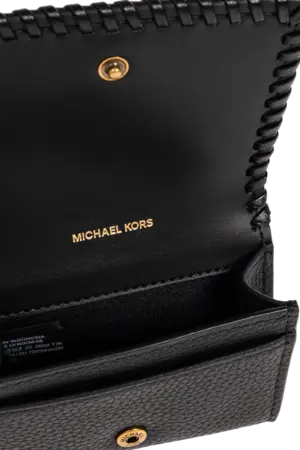 Michael Kors Leather Card Holder With Logo