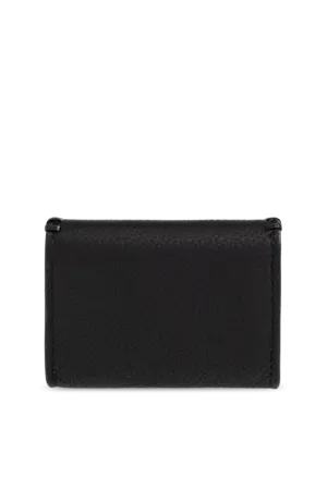 Michael Kors Leather Card Holder With Logo