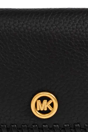 Michael Kors Leather Card Holder With Logo