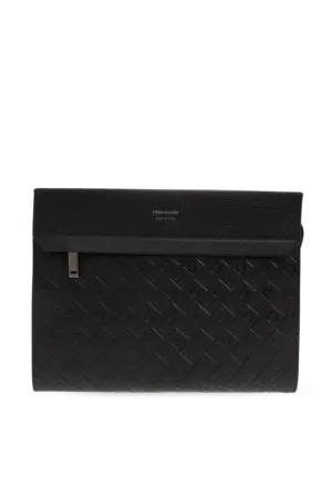 FERRAGAMO Wristlet Pouch With Strap - Black