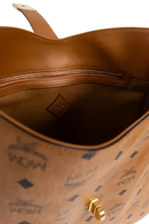 Mcm Tracy Bucket Bag - Brown