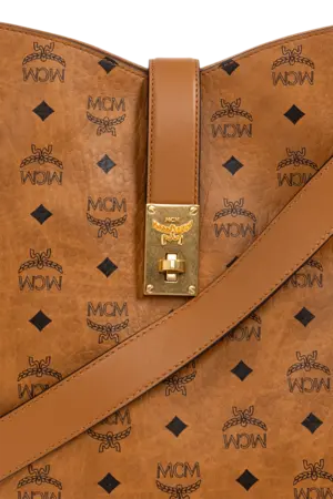 Mcm Tracy Bucket Bag - Brown