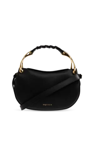 Alexander McQueen Wishbone Mini Bag - Black