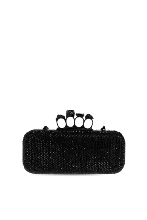 Alexander McQueen Knuckle Long" Crystal Clutch