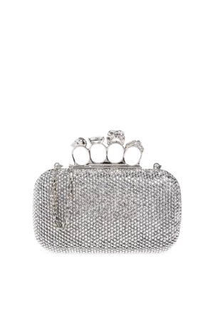 Alexander McQueen Clutch Bag "knuckle - Silver