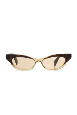 Alexander McQueen Cat Eye Sunglasses With Tortoiseshell Pattern - Brown