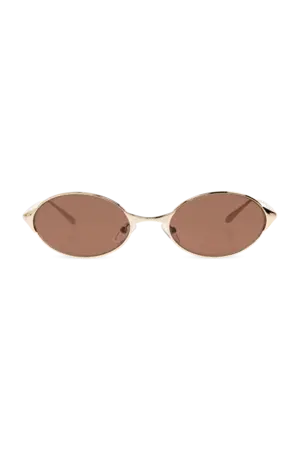 Alexander McQueen Oval Sunglasses - Gold