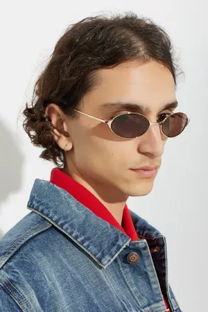 Alexander McQueen Oval Sunglasses