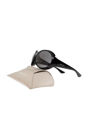 Alexander McQueen Oversized Butterfly Sunglasses - Black