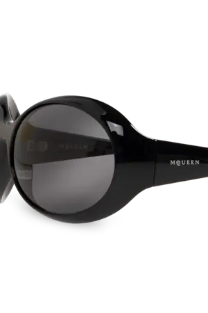 Alexander McQueen Oversized Butterfly Sunglasses - Black