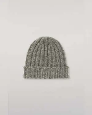 Johnstons Of Elgin Byrne Cashmere Silk Beanie - Grey