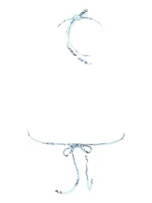 Emilio Pucci Top Bikini Con Stampa