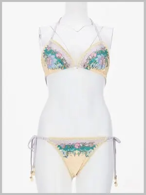 Zimmermann Bikini "indra" Con Dettagli Crochet - Multicolour