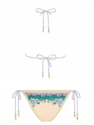 Zimmermann Bikini "indra" Con Dettagli Crochet - Multicolour