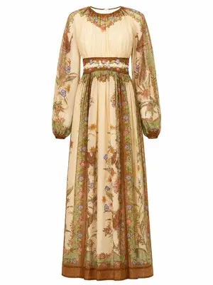 Zimmermann Indra" Maxi Dress With Floral Print