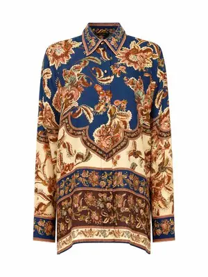 Zimmermann Aster" Printed Silk Shirt - Multicolour