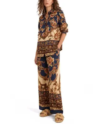 Zimmermann Aster" Printed Silk Shirt - Multicolour