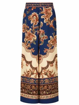 Zimmermann Aster" Wide Leg Printed Trousers