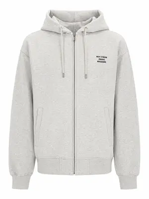 Drole De Monsieur Felpa Con Zip E Cappuccio - Grey