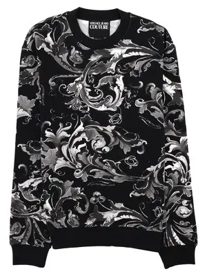 Versace Graphic Print Sweatshirt - Black