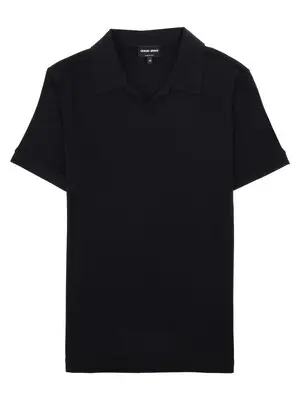Giorgio Armani Polo In Jersey Di Viscosa Stretch