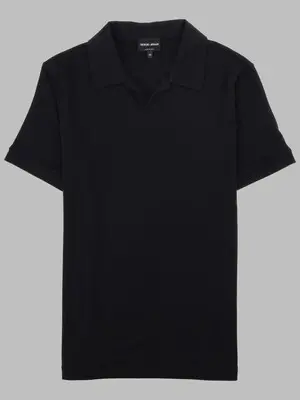 Giorgio Armani Polo In Jersey Di Viscosa Stretch