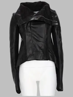 Rick Owens Giacca Biker In Pelle "naska