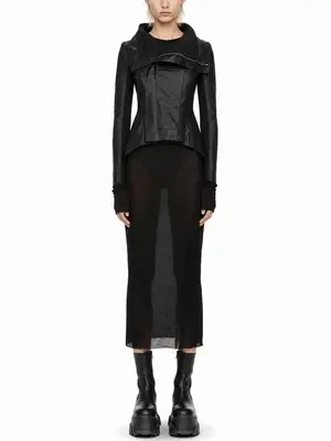 Rick Owens Naska Leather Biker Jacket