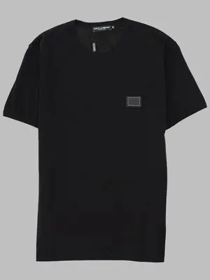 Dolce & Gabbana T-shirt In Cotone Con Placca