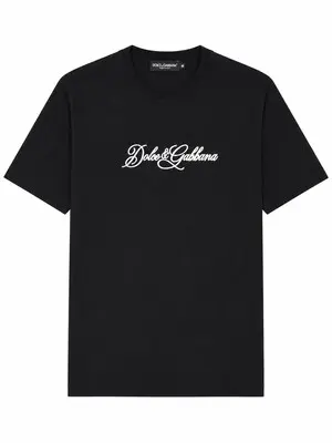 Dolce & Gabbana T-shirt In Cotone - Black