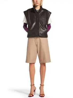 Balenciaga Soft Leather Blouson - Brown