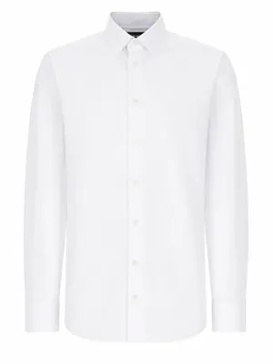 Giorgio Armani Slim Fit Cotton Poplin Shirt