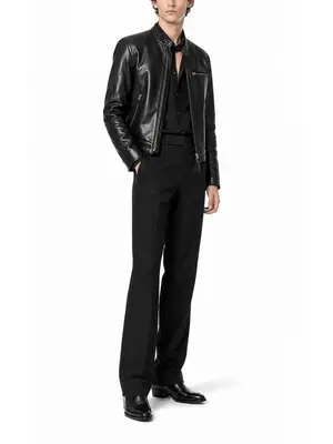 TOM FORD Giacca Da Motociclista In Nappa Fiore
