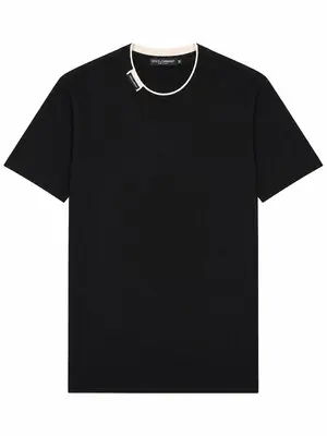 Dolce & Gabbana T-shirt In Jersey Di Cotone - Black