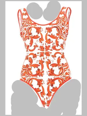 Dolce & Gabbana Printed One Piece Swimsuit