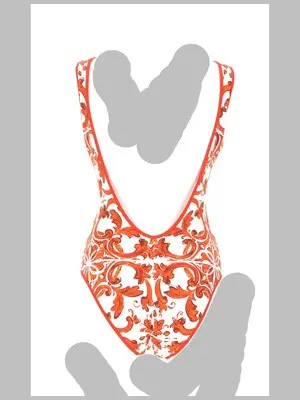 Dolce & Gabbana Printed One Piece Swimsuit