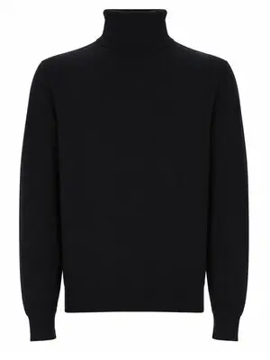 TOM FORD Dolcevita Fine Knit Wool Sweater - Black