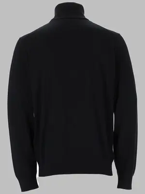 TOM FORD Dolcevita Fine Knit Wool Sweater - Black