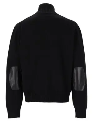TOM FORD Merino Wool Zip-up Knit With Patch Details