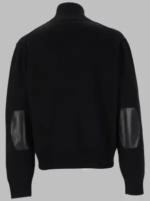 TOM FORD Merino Wool Zip-up Knit With Patch Details